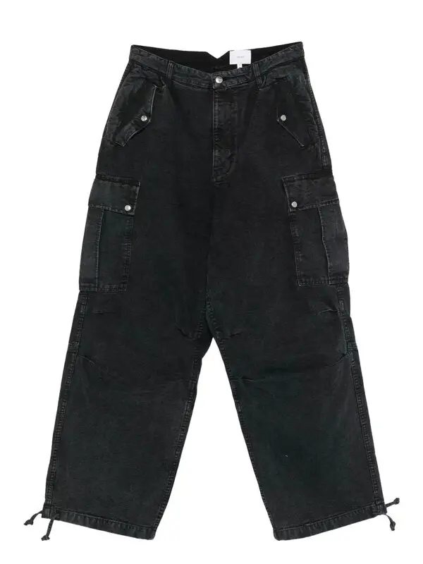 Rhude Cargo Tie-detail Trousers - Black