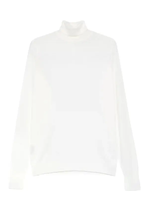 John Smedley Richards Roll-neck Sweater - Neutrals