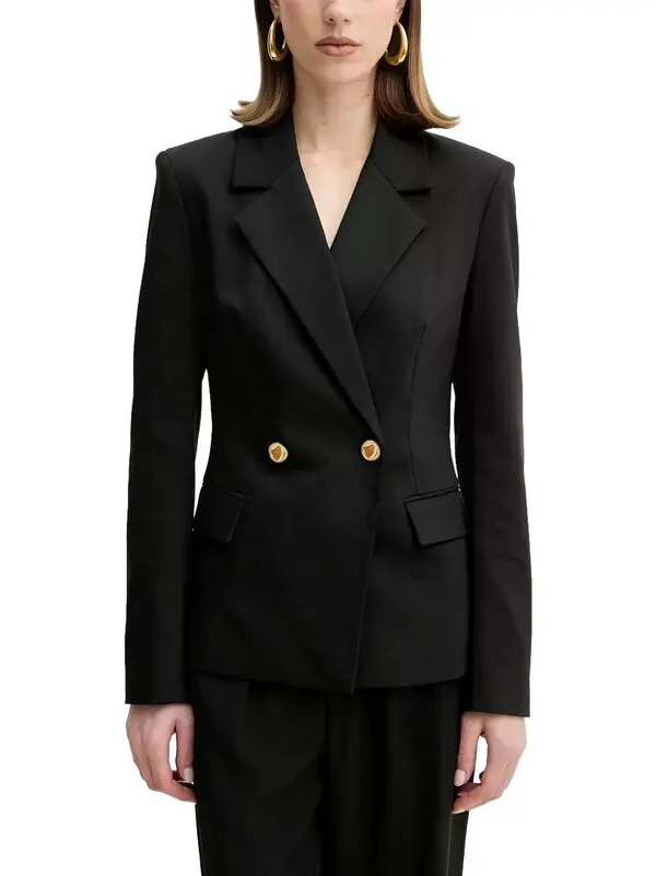 Guess Double-breasted Blazer - Black