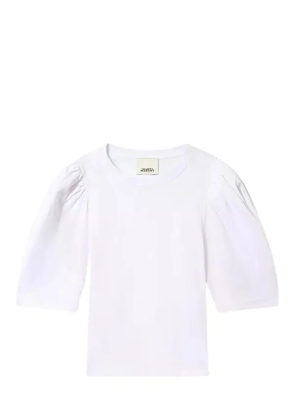 Isabel Marant Maeliss Puff-sleeve T-shirt - White