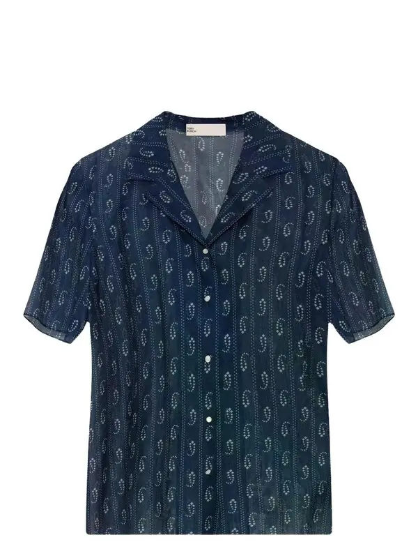 Tory Burch Camp Shirt - Blue