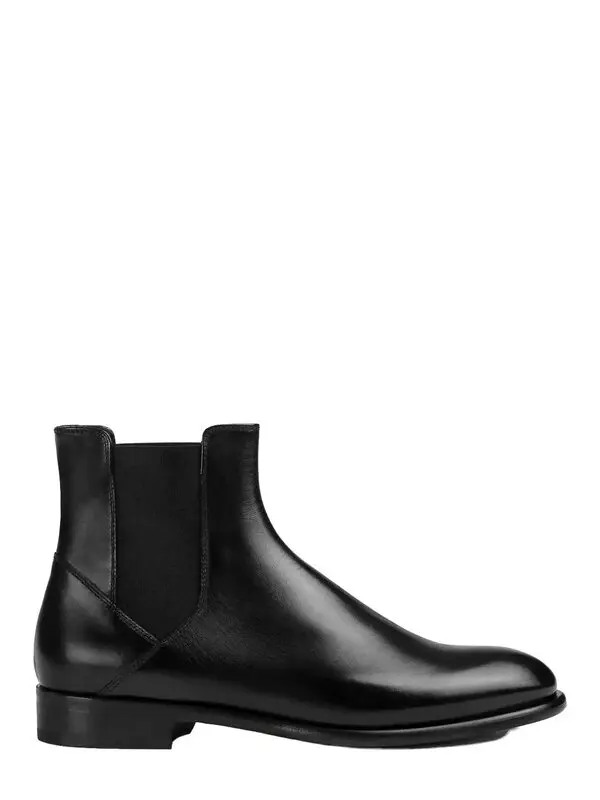 DOUCAL'S Leather Chelsea Boots - Black