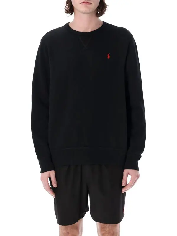 Ralph Lauren Cotton-blend Crewneck Sweatshirt - Black