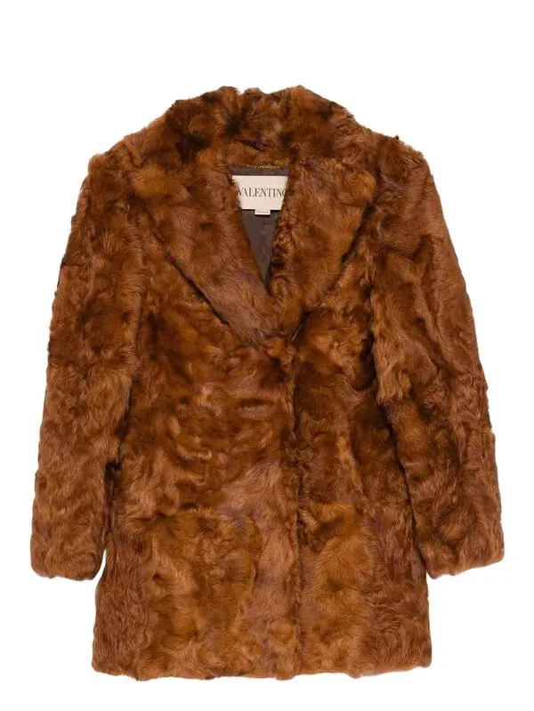 Valentino Garavani Jacket With Textured Finish - Brown