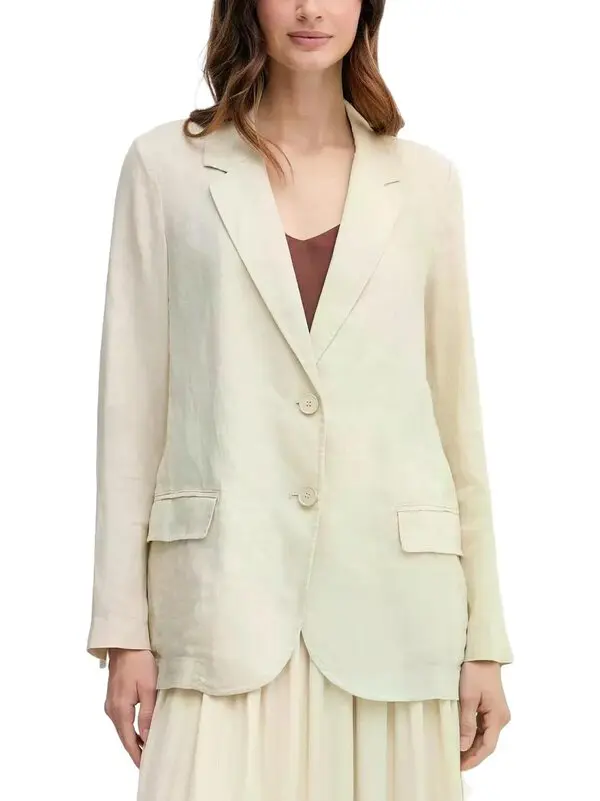 BENETTON Notched Lapels Jacket - Neutrals