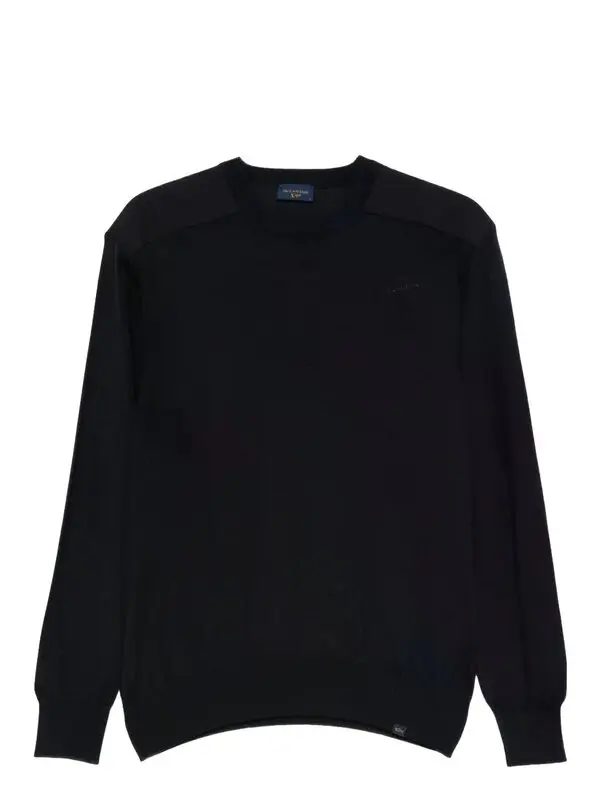 Paul & Shark Shoulder-panelled Sweater - Blue