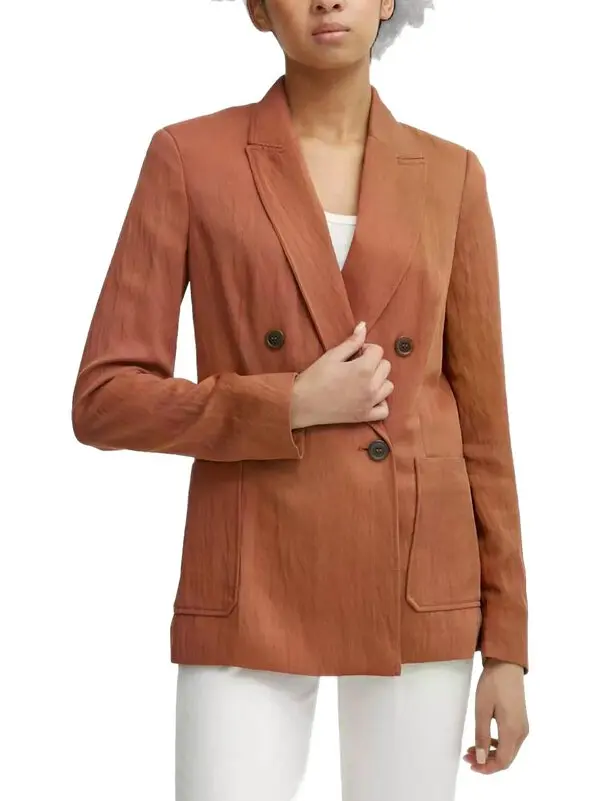 BENETTON Double-breasted Blazer - Brown