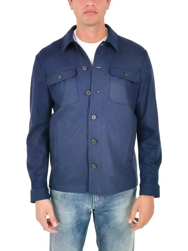 DRUMOHR Buttoned Pocket Overshirt - Blue