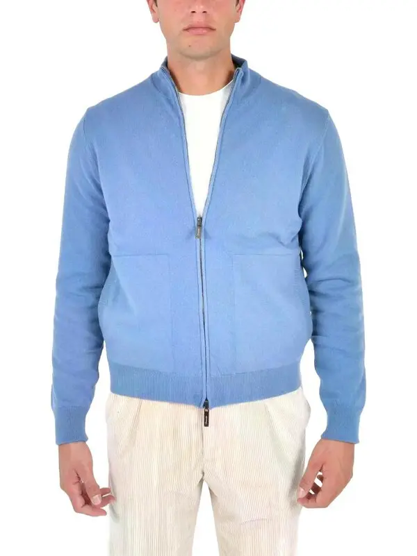 DRUMOHR Zip-up Cardigan - Blue