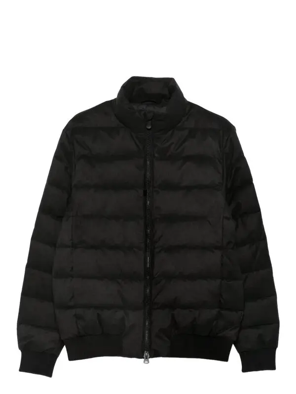 SAVE THE DUCK Quilted Zip-up Sweater - Black