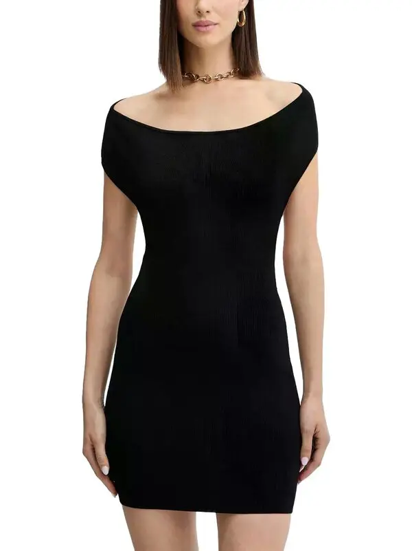 Guess Off-shoulder Mini Dress - Black
