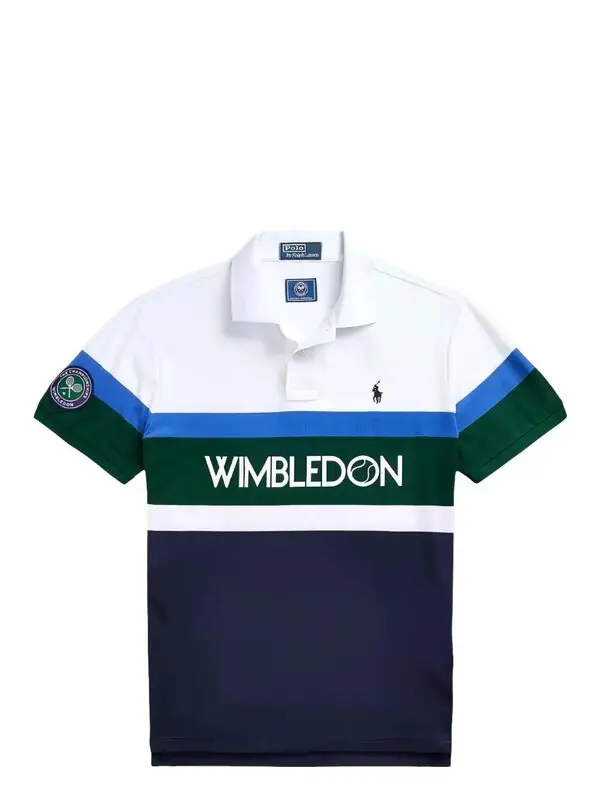 Polo Ralph Lauren Wimbledon Colour-block Polo Shirt - White