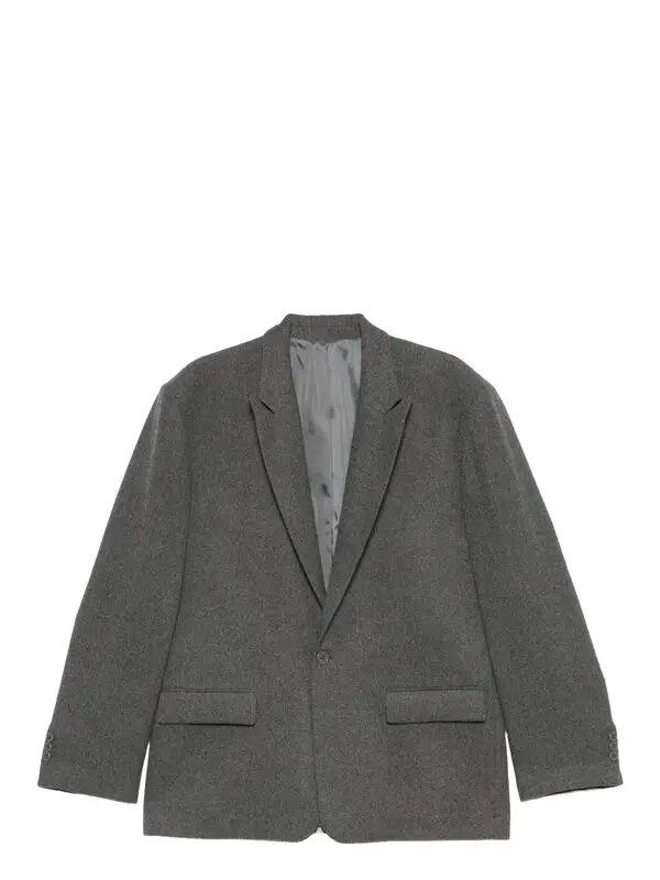 MARSEM Pocket Single-breasted Blazer - Grey