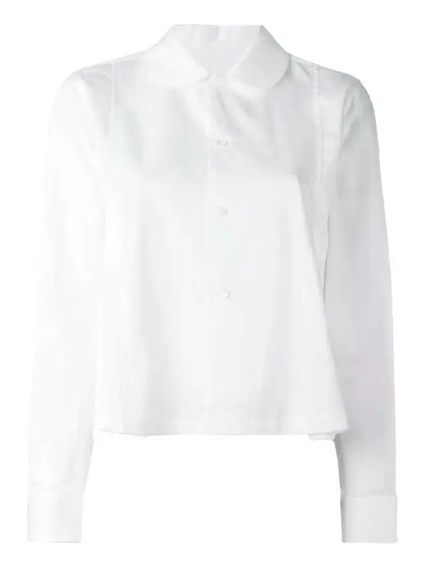 Comme Des Garçons Round Collar Shirt - White