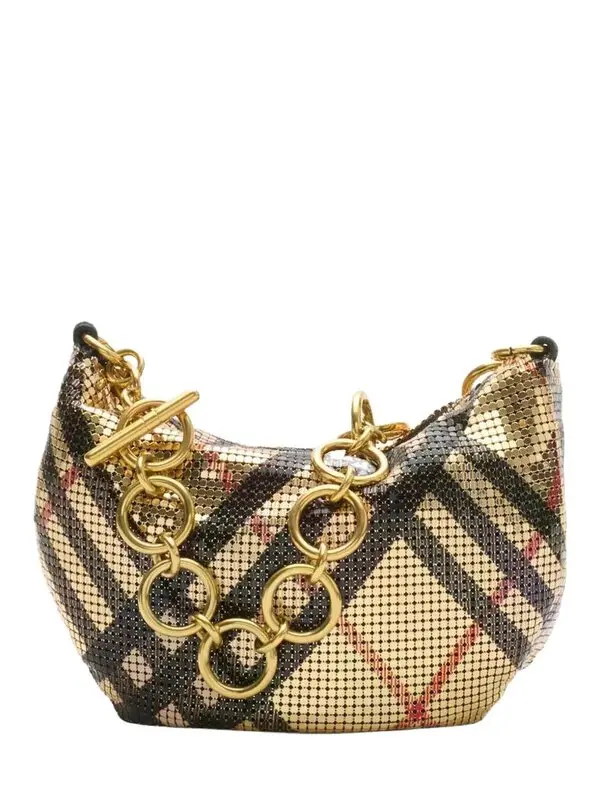 Burberry Chainmail Check Mini Bag - Gold
