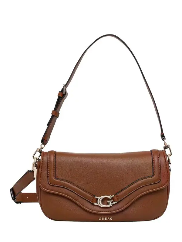 Guess Logo-plaque Cross Body Bag - Brown