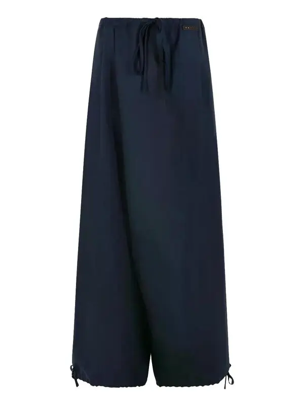 Marni Pleated Drawstring Trousers - Blue