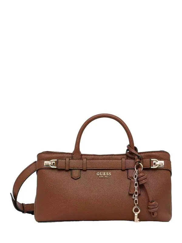 Guess Logo-lettering Tote Bag - Brown
