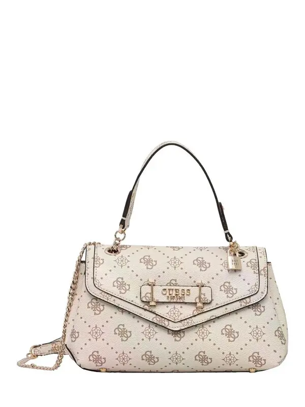 Guess Monogram Chain-strap Shoulder Bag - Neutrals