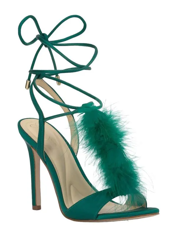 Jessica Simpson Jenzin Ankle Wrap Sandal - Gem Green