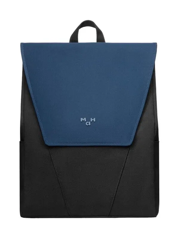 MAH Backpack With Laptop Sleeve - Black/dark Blue