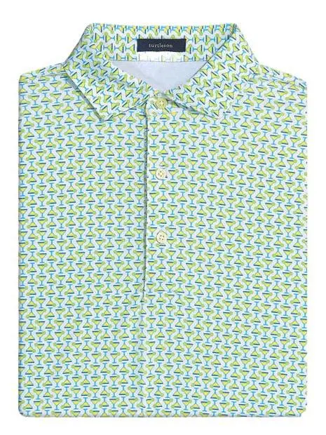 TURTLESON Rocky Performance Polo - White/daisy