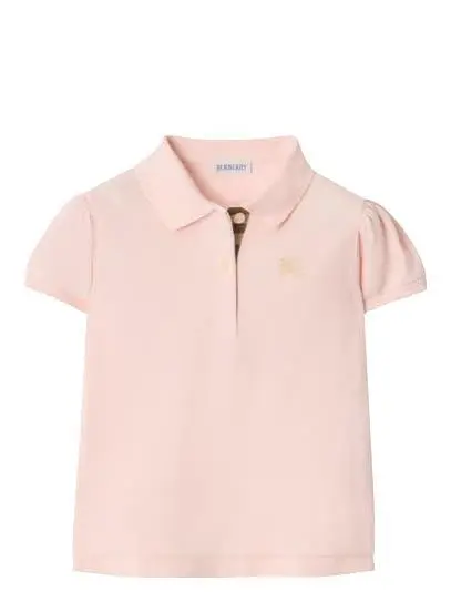 Burberry Cotton Piqué Polo Shirt - Ice Pink