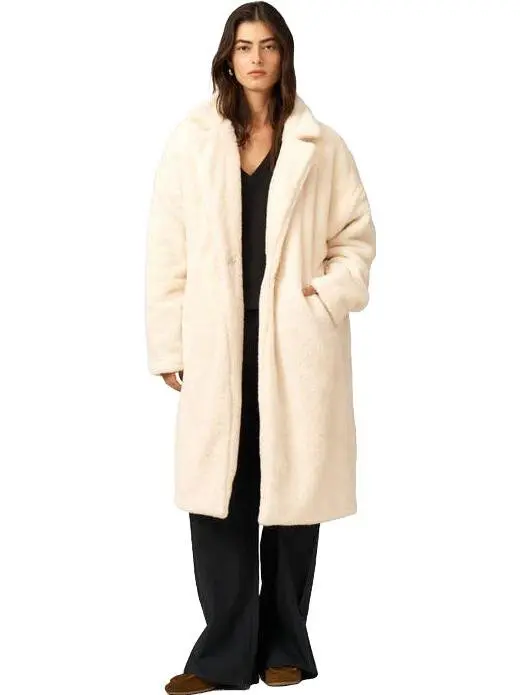 GOTTEX BEACH LIFE Long Fleece Lounge Coat - Ivory
