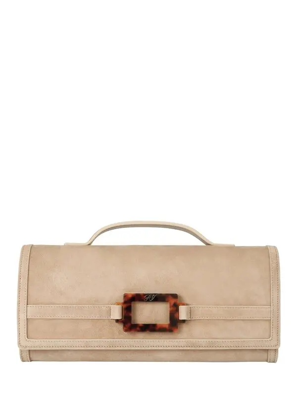 ROGER VIVIER Belle Vivier Clutch - Beige