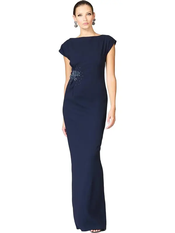 Sachin & Babi Embellished Kelly Gown - Midnight