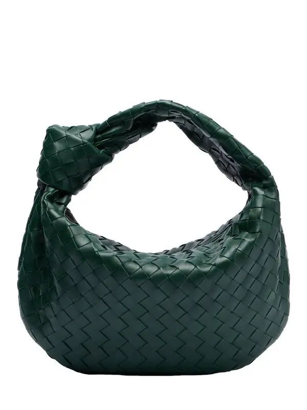 Bottega Veneta Jodie Small Leather Shoulder Bag - Green