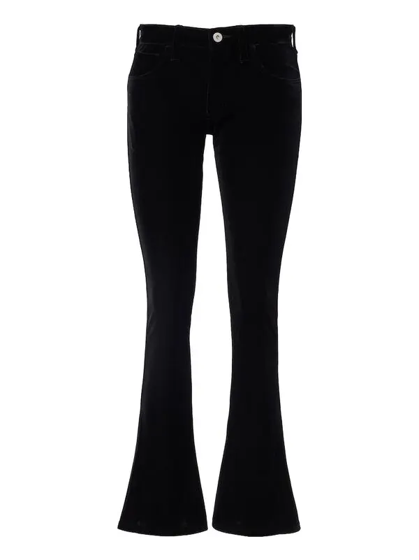 Junya Watanabe High-rise Flared Trousers - Black