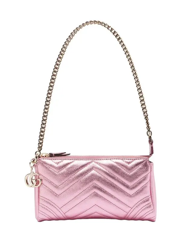 Gucci Gg Marmont Mini Shoulder Bag - Pink