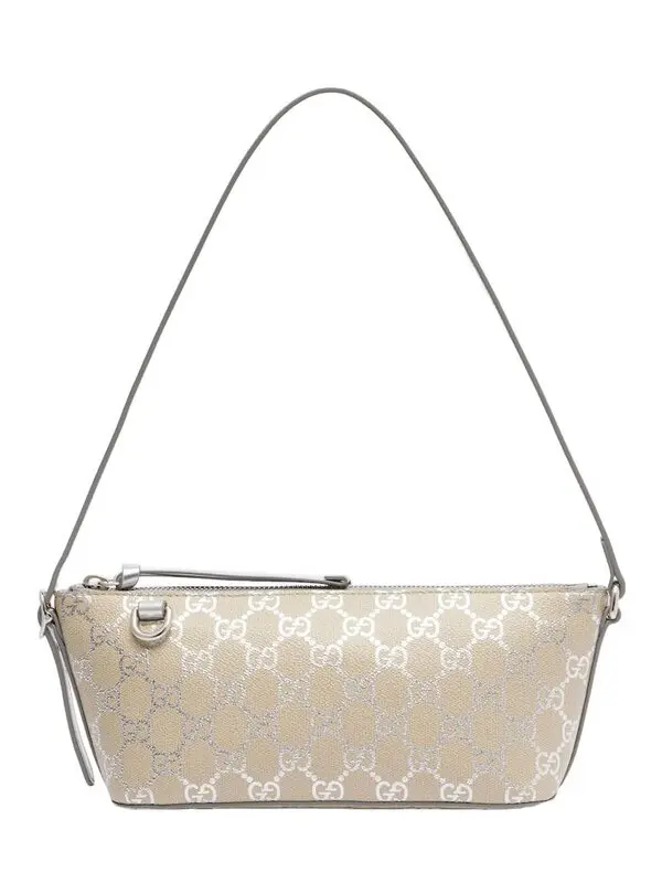 Gucci Gg Emblem Small Shoulder Bag - Beige