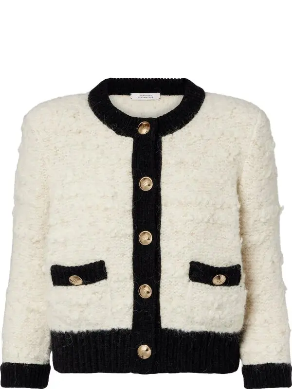 Dorothee Schumacher Sparkle Wool-blend Cardigan - White
