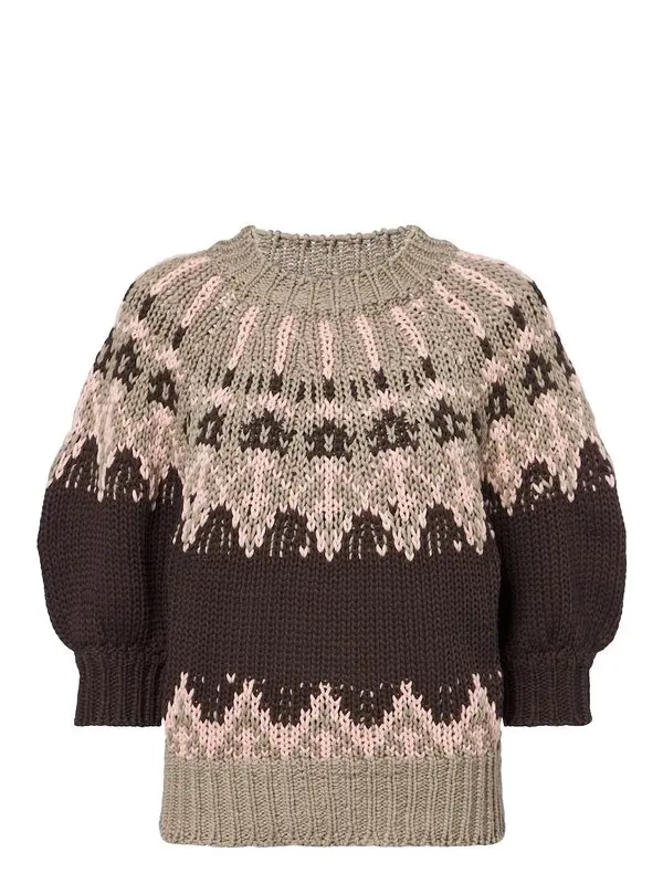 Altuzarra Marty Fair Isle Cotton Sweater - Multicoloured