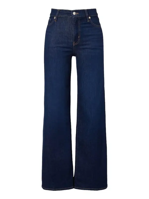FRAME Le Slim High-rise Wide-leg Jeans - Blue