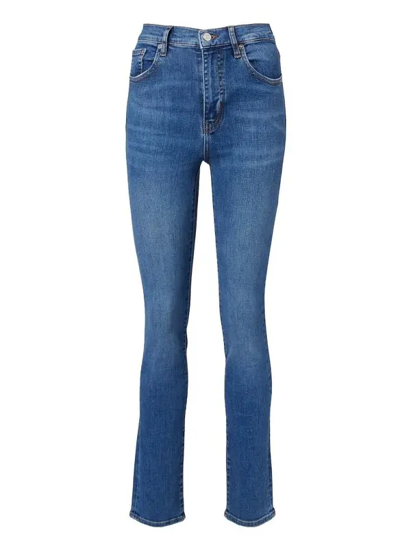 FRAME Pencil High-rise Slim Jeans - Blue