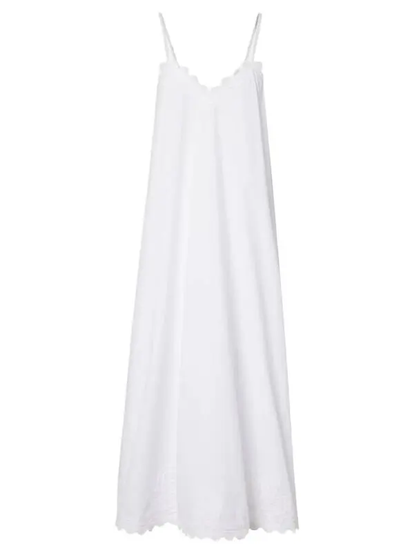 JULIET DUNN Cotton Midi Dress - White