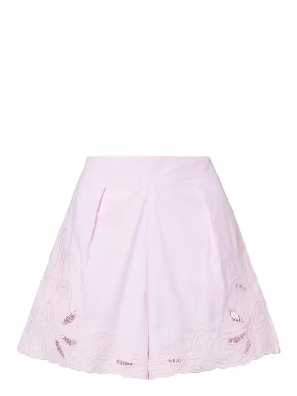 JULIET DUNN High-rise Wide-leg Shorts - Pink