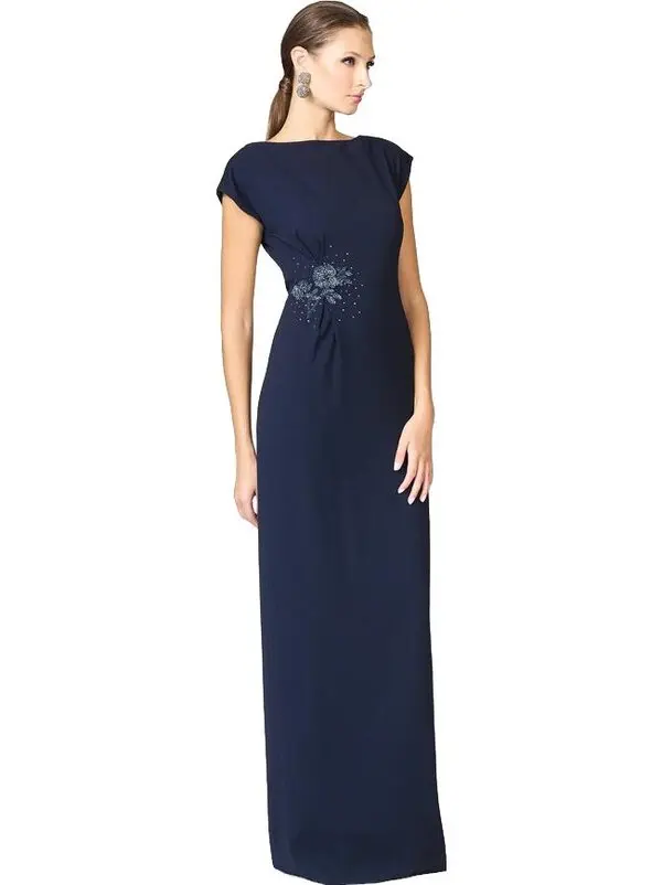 Sachin & Babi Embellished Kelly Gown - Blue / Navy