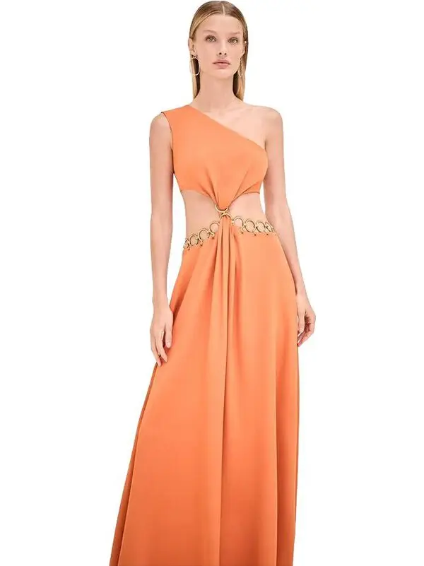 Alexis Saint Lucia Gown - Floral / Orange