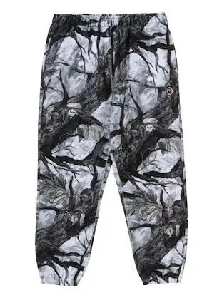 BAPE Tree Edge Camo Relaxed Fit Sweat Pants - White