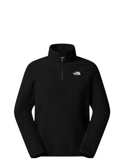 The North Face Glacier Fleece 1/4 Zip Hoodie - Black