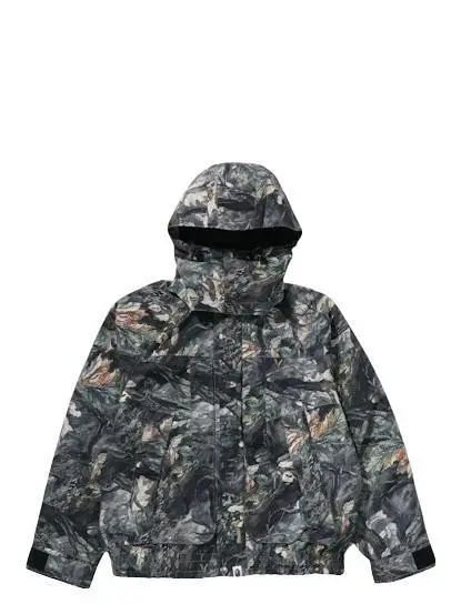 BAPE Hooded Snowboard Jacket - Brown