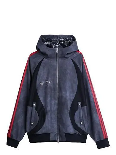 Adidas X Thug Club Teamgeist Faux Leather Jacket - Black/antique Silver