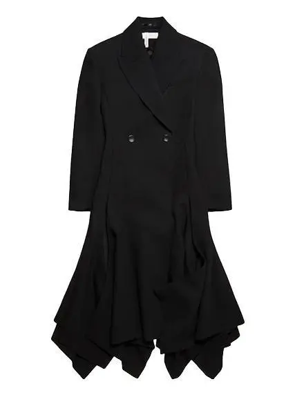 H&m X Glenn Martens Wool-blend Coat - Black