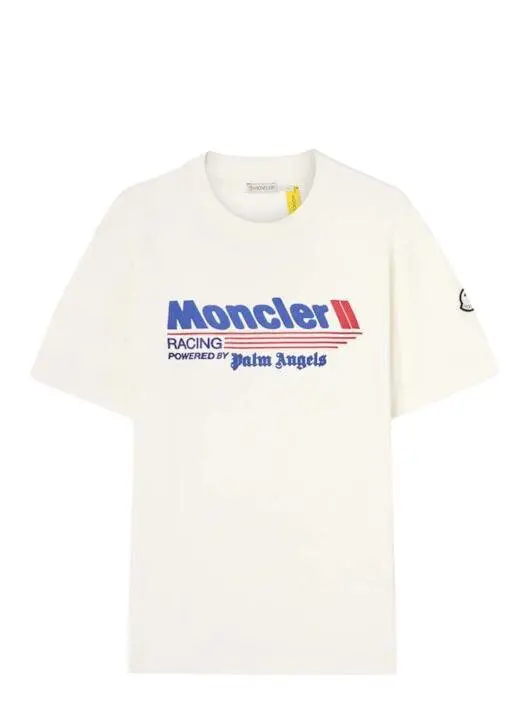 Moncler X Palm Angles Racing T-shirt - White Blue