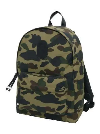 A BATHING APE 1st Camo Ape Head Patch Travel Backpack - Green