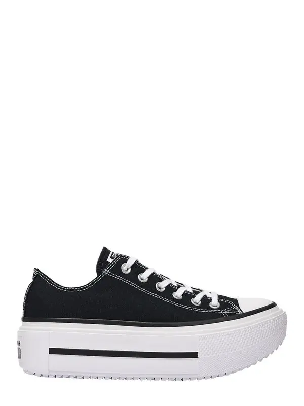 CONVERSE Chuck Taylor All Star Lift Double Stack Low Top Sneakers - Black/white